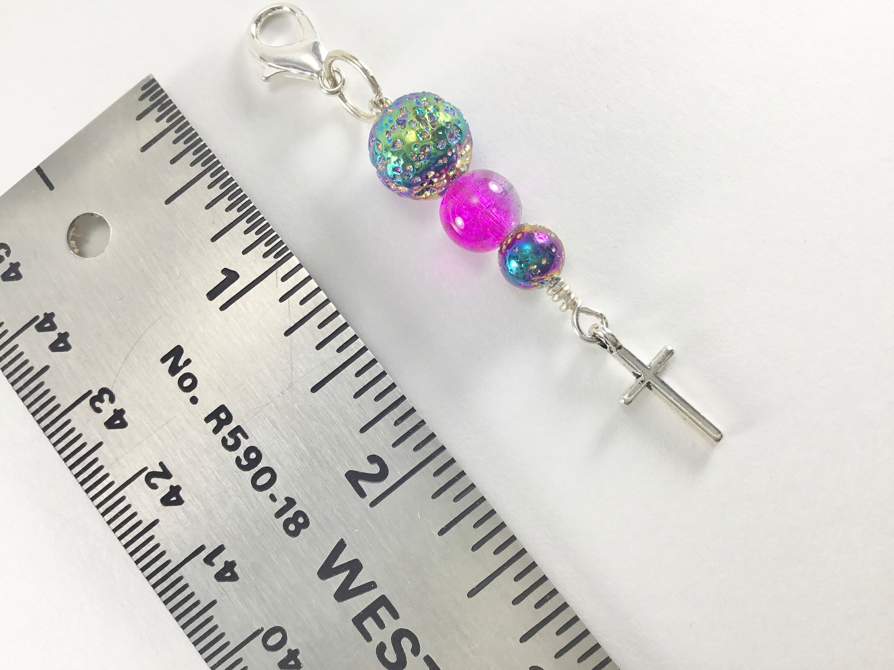 Zipper Pull / Zipper Charms / Lava Beaded Charm Zipper Charm / - Etsy