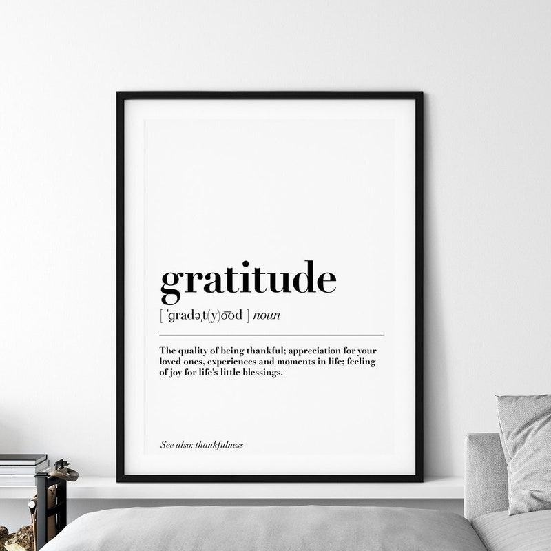 Gratitude Print - Etsy