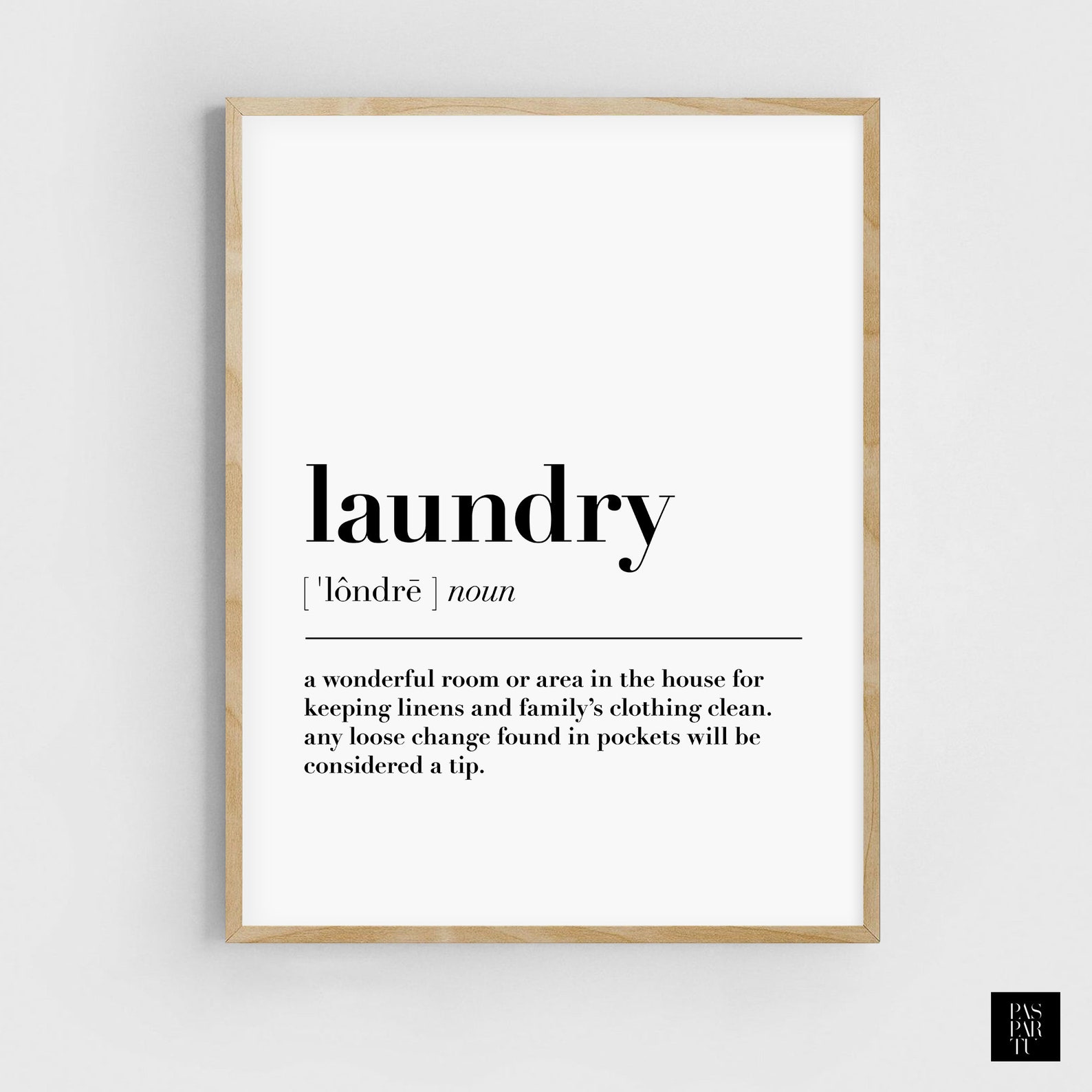 Laundry Definition Wall Art Print Laundry Printable Laundry | Etsy