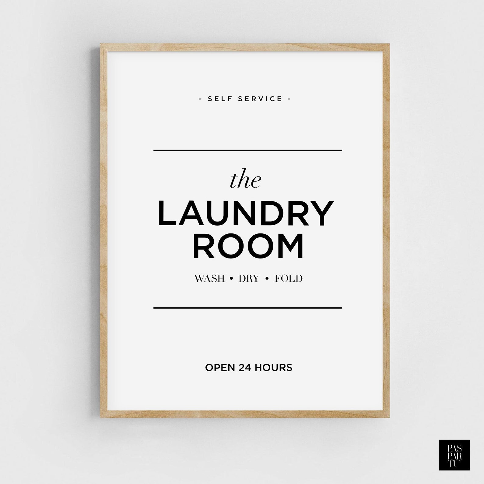 Modern Laundry Room Typography Art Print (digital Download) - Etsy