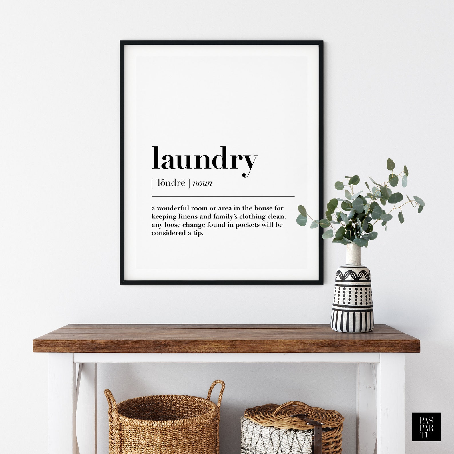 Laundry Definition Wall Art Print Laundry Printable Laundry | Etsy