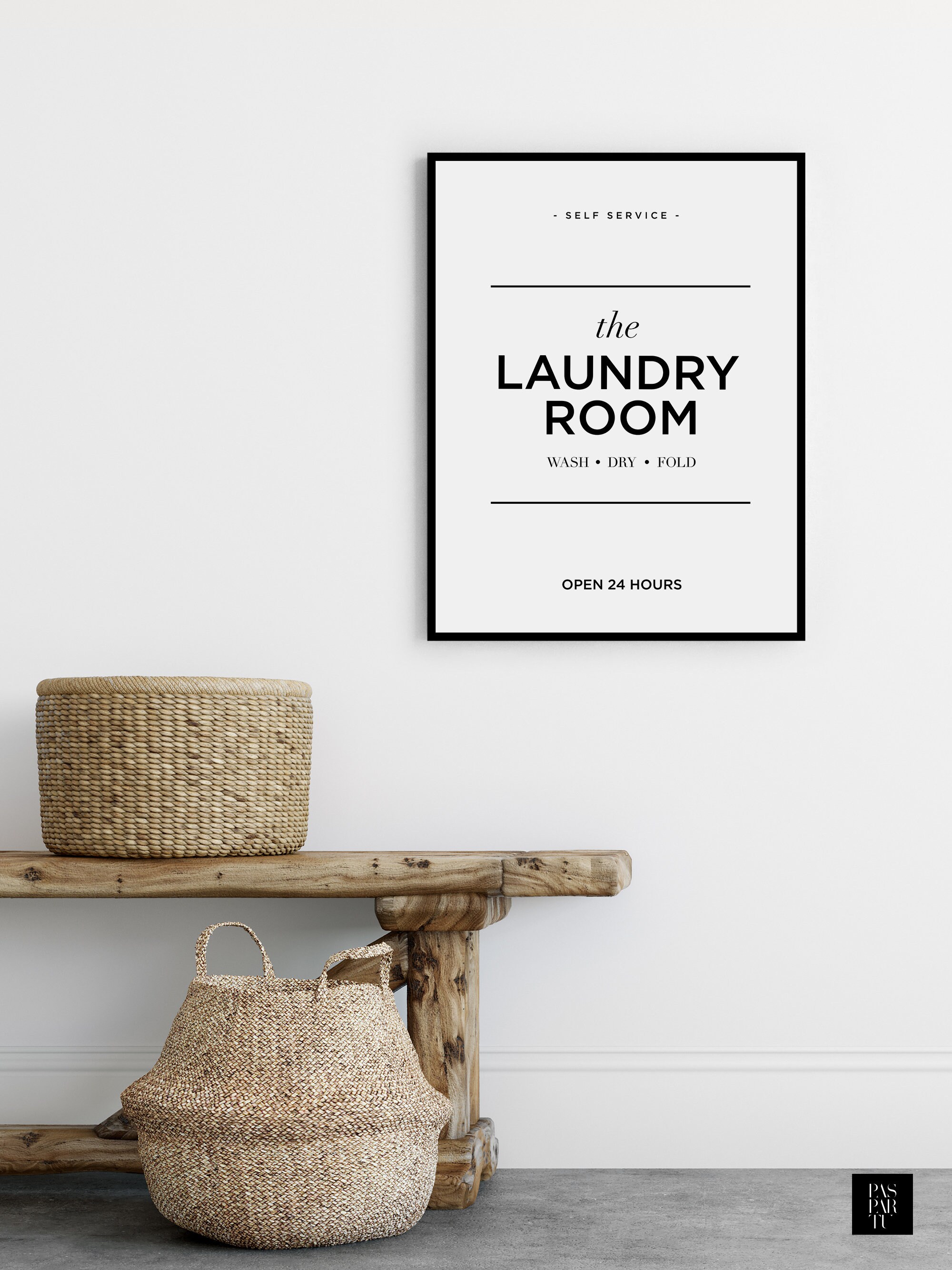 Modern Laundry Room Typography Art Print (digital Download) - Etsy