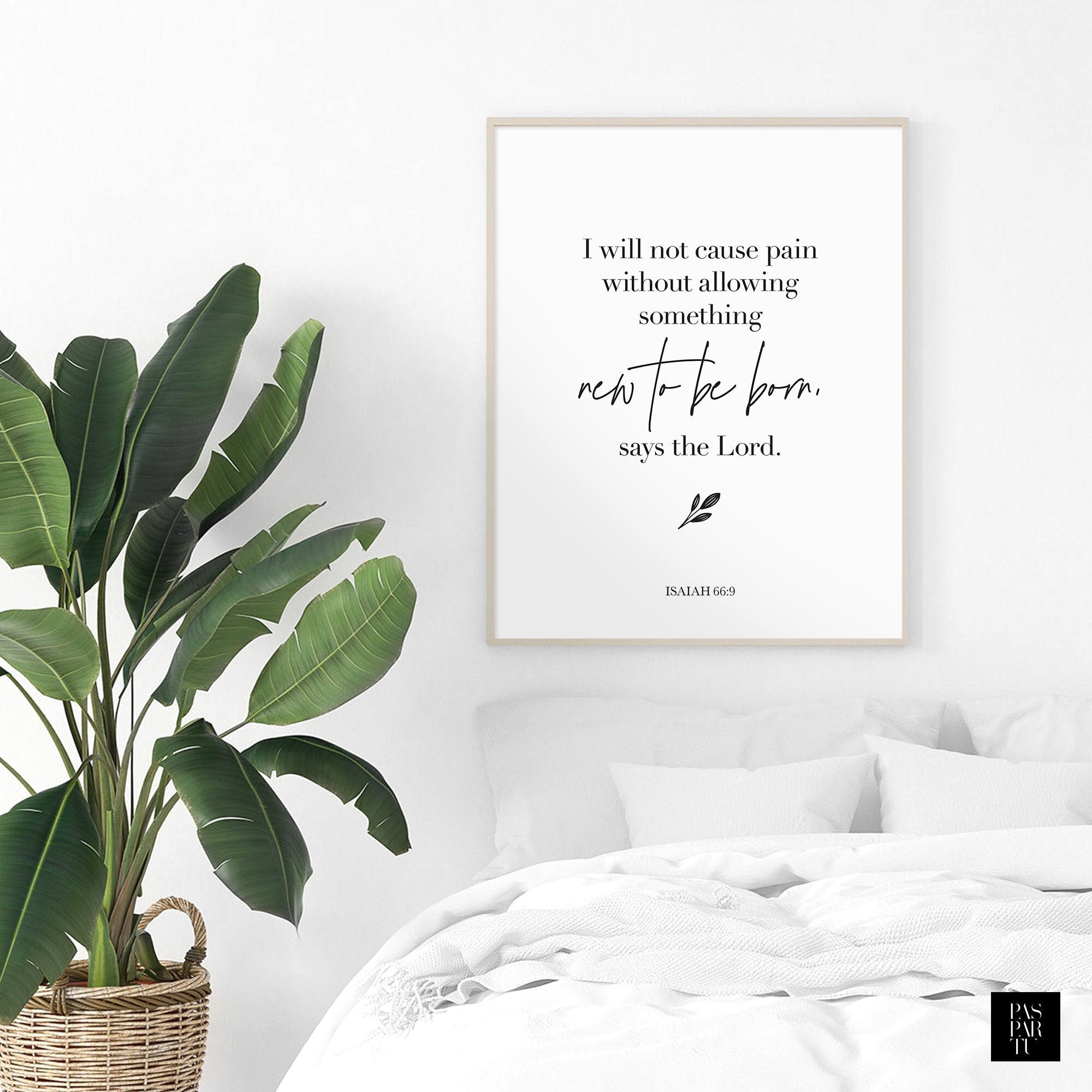 Isaiah 66:9 Modern Bible Verse Print Scripture Digital Print - Etsy España