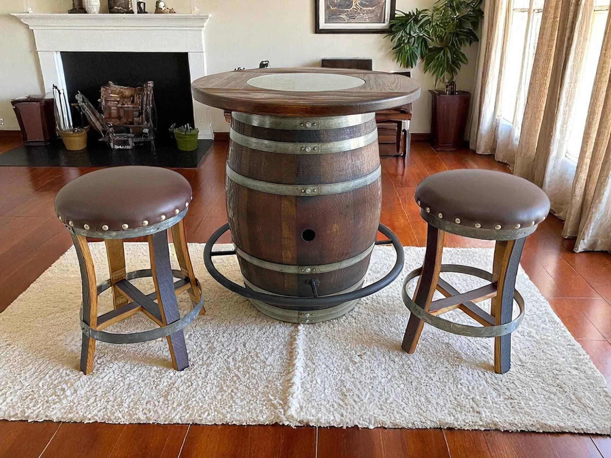 Whiskey and Wine Barrel Footrest, Fits Any Standard 53-59 Gallon Barrel ...