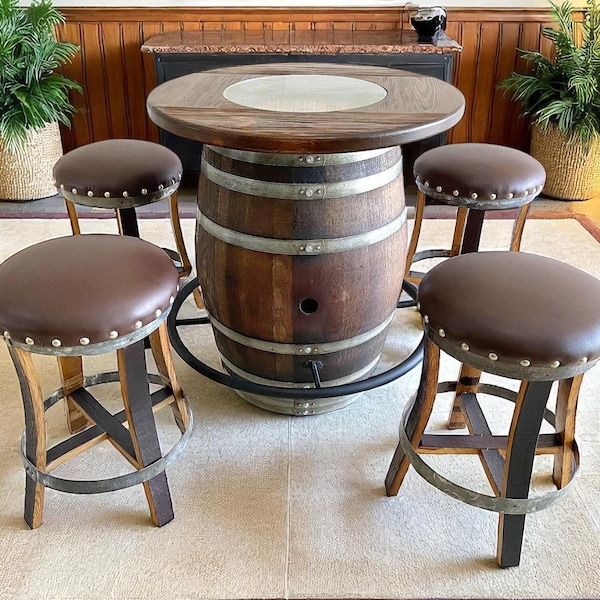 Rustic Bistro Table - Etsy