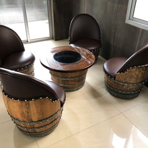 Half-wine Barrel Coffee Table - Etsy