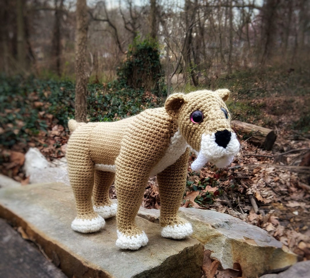 PATTERN ONLY Smilodon Sabertooth Cat Amigurumi Crochet - Etsy