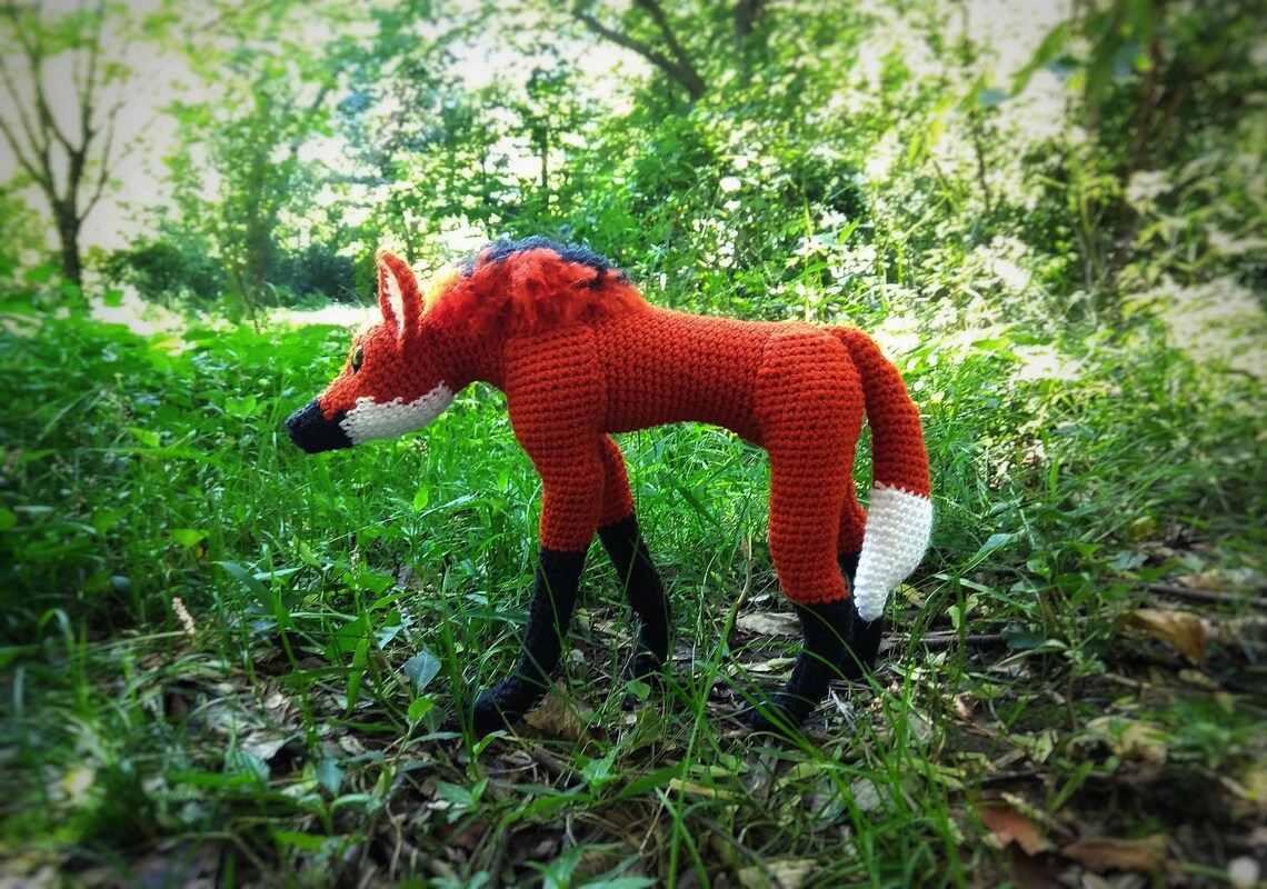 PATTERN ONLY Maned Wolf Amigurumi Crochet - Etsy