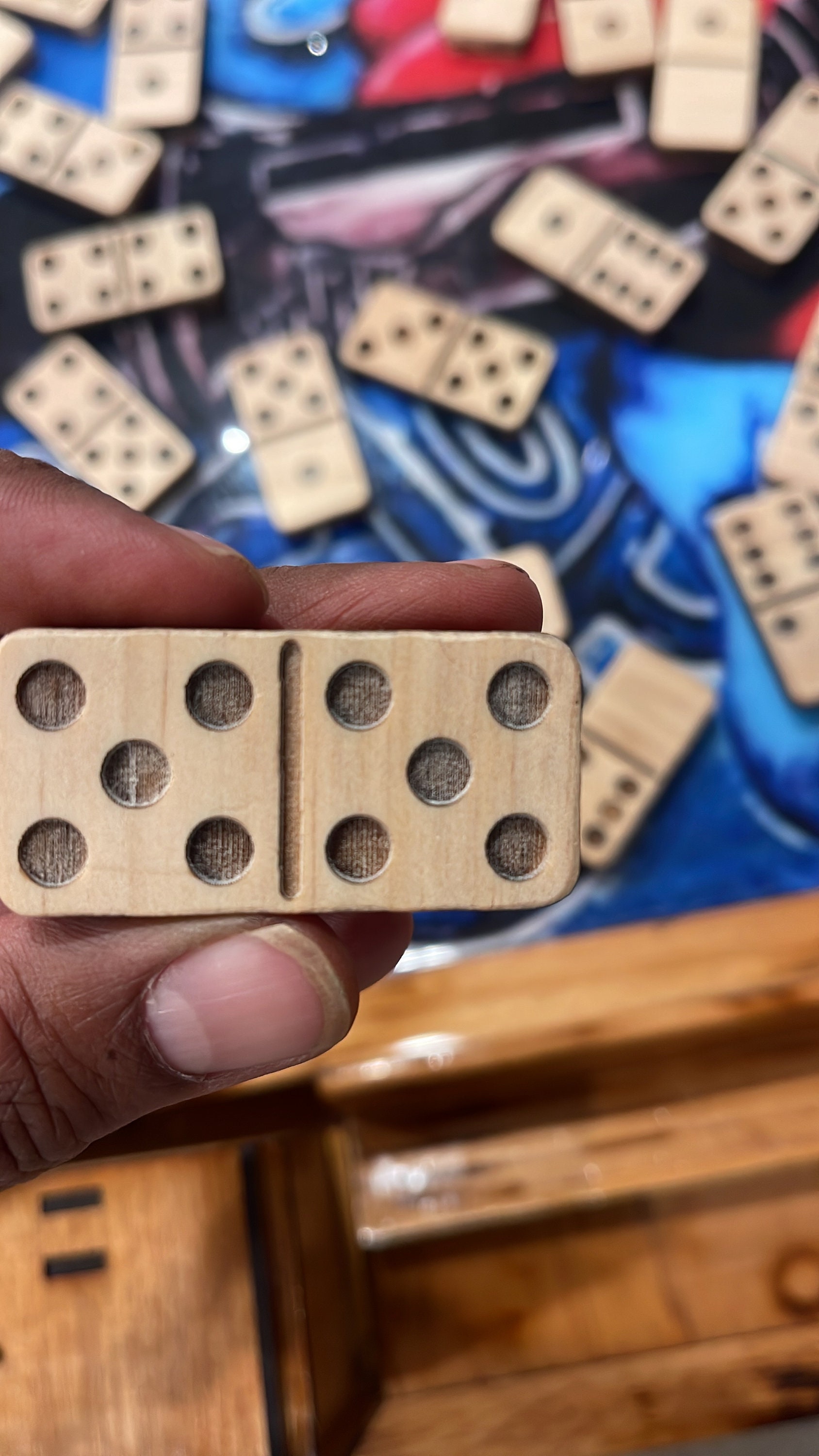 Handcrafted Wooden Dominoes Set Puerto Rico - Etsy