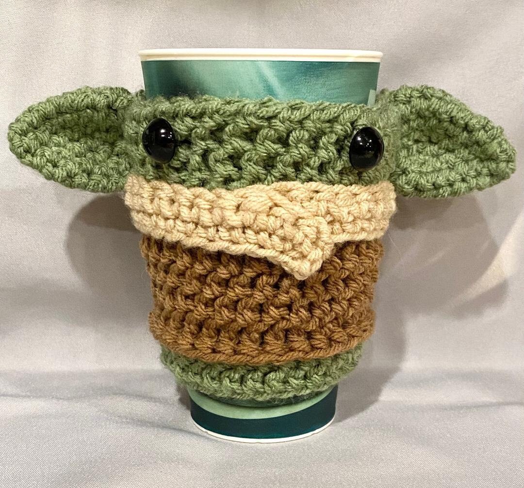 Baby Alien Grogu Cup Cozy Crochet Pattern - Etsy