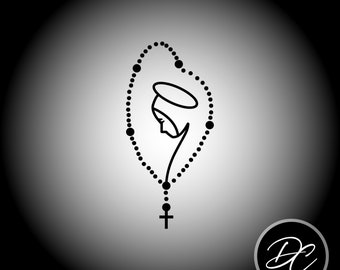 Rosary Sticker | Etsy