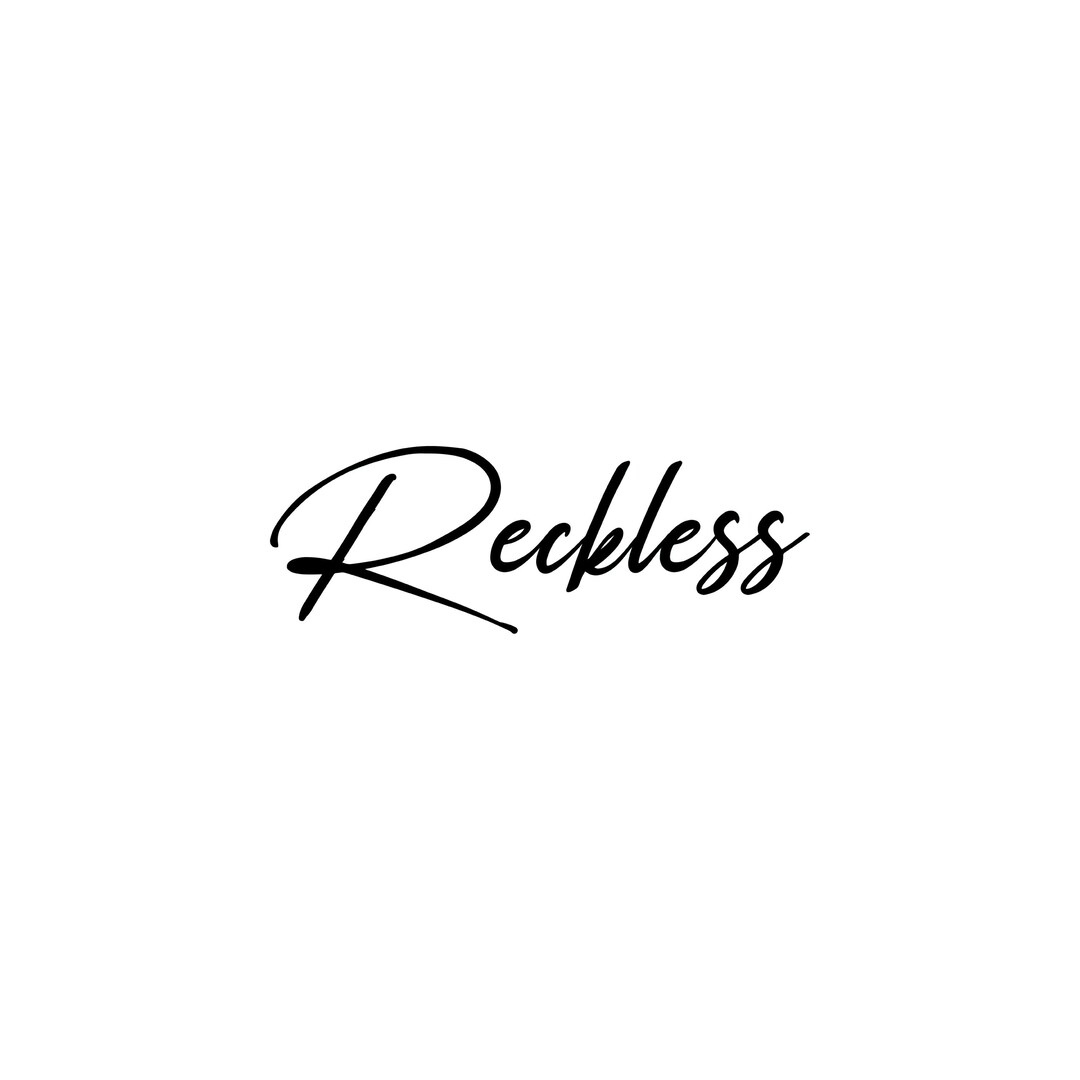 Reckless Decal – Custom Sticker | Die Cut | Laptop | Waterbottle ...