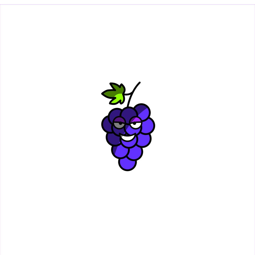 Grapes Decal – Custom Sticker | Die Cut | Laptop | Waterbottle | Bumper ...