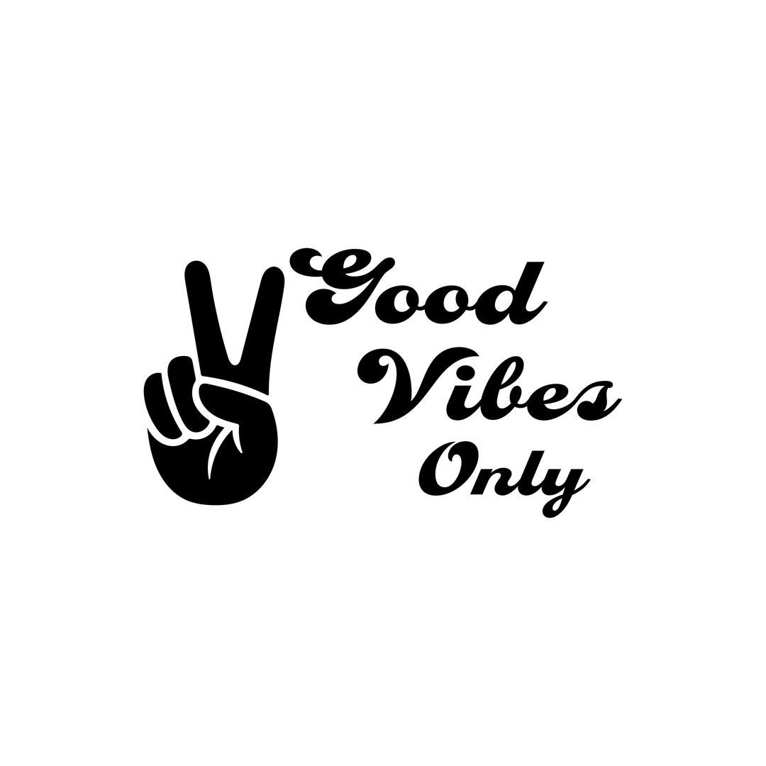 Good Vibes Only Decal – Custom Sticker | Die Cut | Laptop | Waterbottle ...