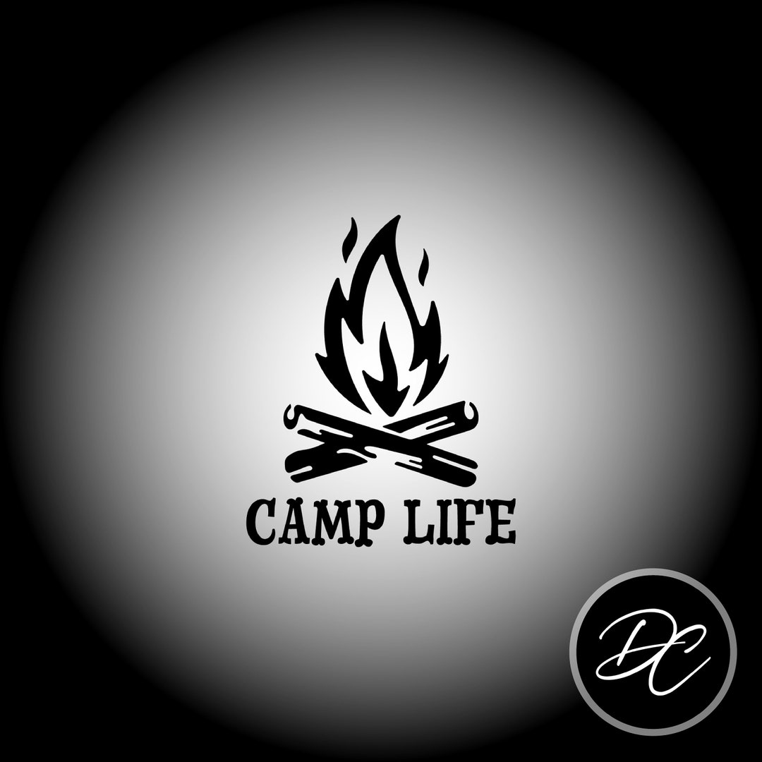 Camp Life Decal | Car Window Decal | Laptop Decal | Vinyl Decal - Etsy