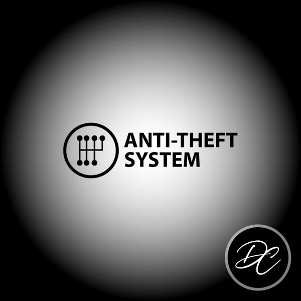 Anti Theft Car Decal - Etsy