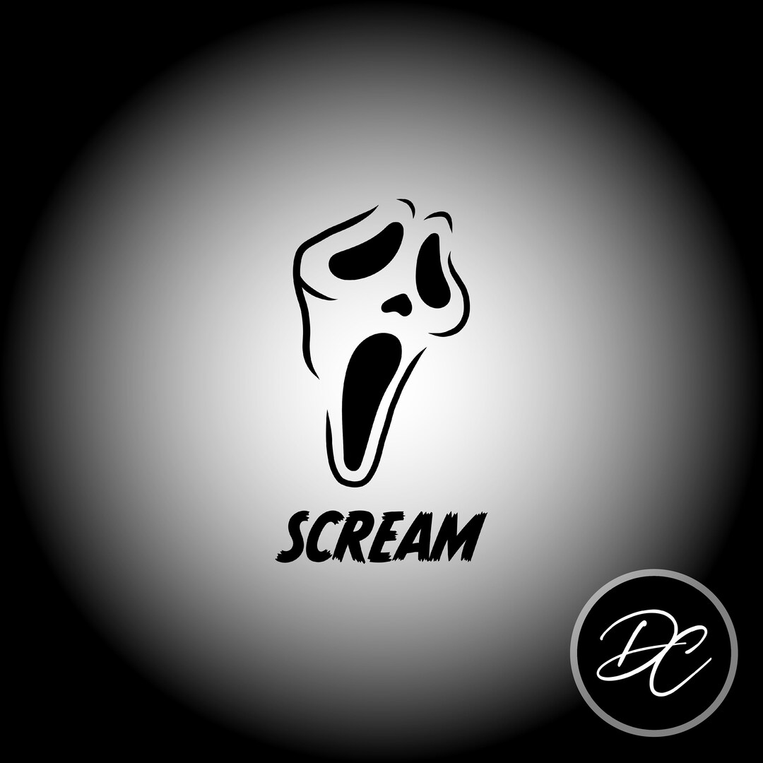 Scream Mask Decal – Horror/movie| Car Window Decal | Laptop Decal ...