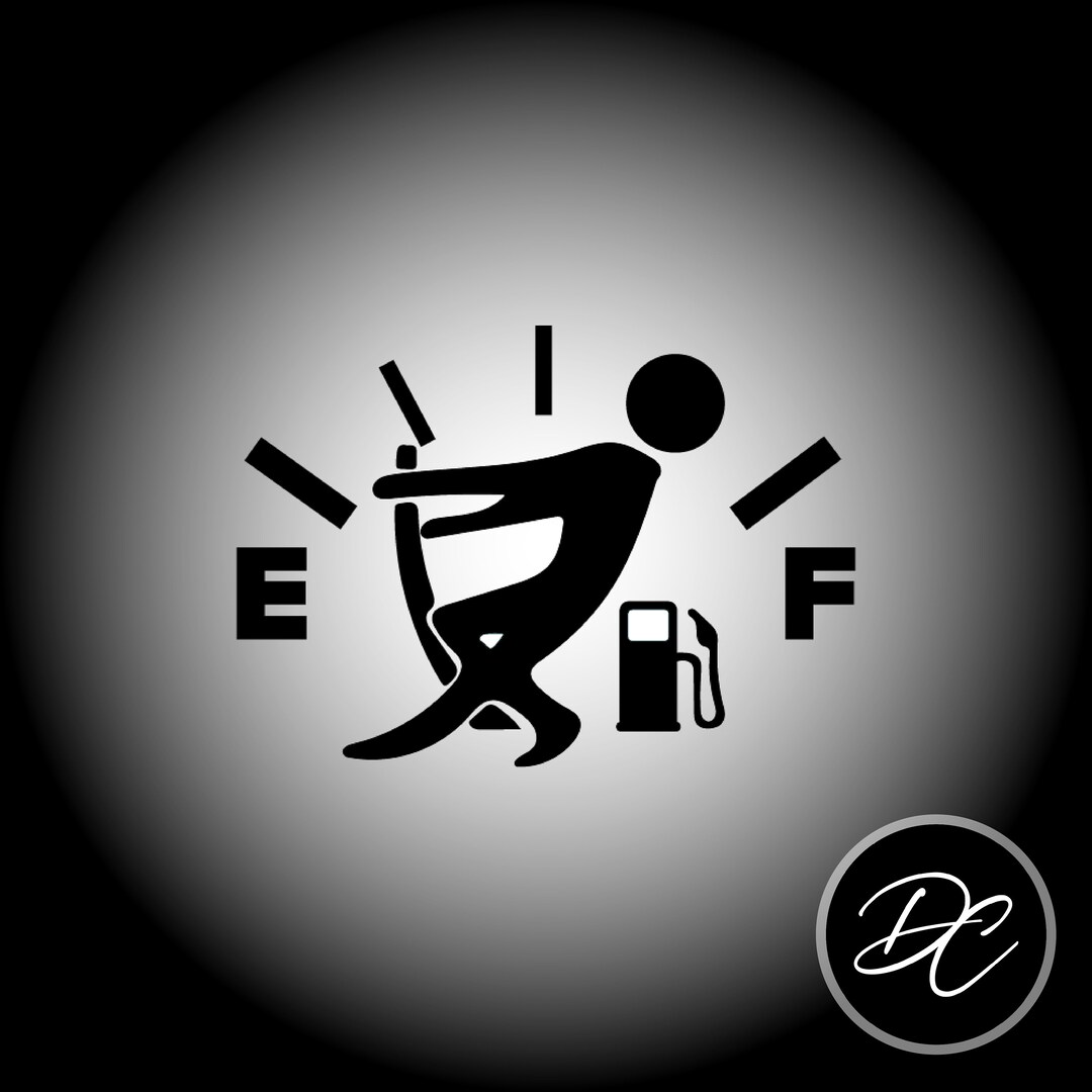 Gas Gauge Decal – JDM/KDM/EURO | Car Window Decal | Laptop Decal ...
