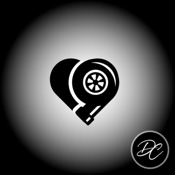 Turbo Heart Decal JDM/KDM/EURO Car Window Decal Laptop - Etsy