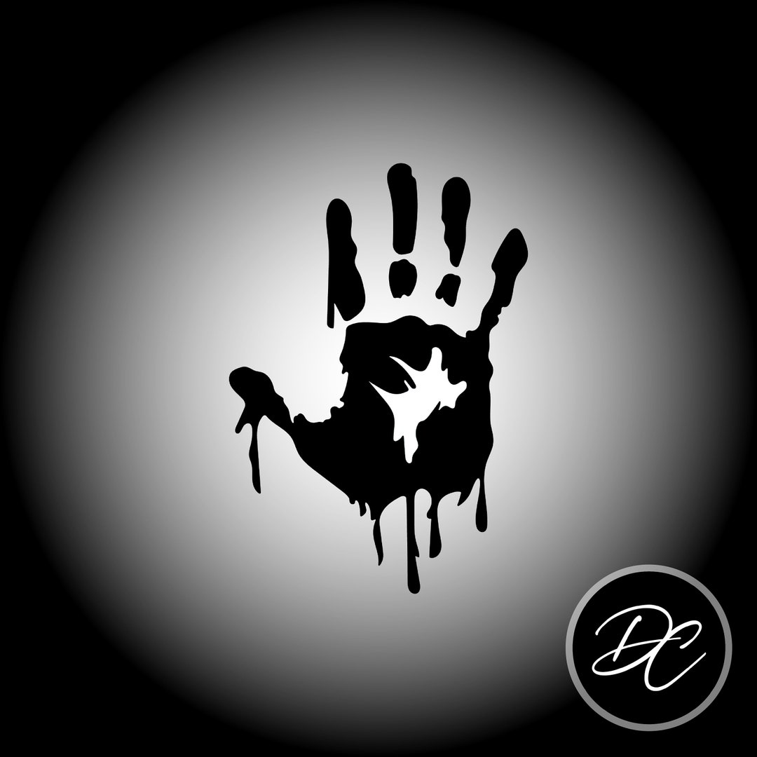 Bloody Hand Decal – Horror | Car Window Decal | Laptop Decal | Vinyl ...