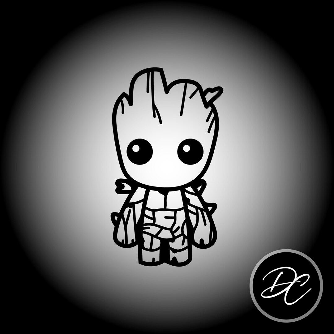 Groot Decal – Superhero/movie | Car Window Decal | Laptop Decal | Vinyl ...