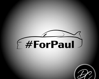 Paul Walker Sticker | Etsy