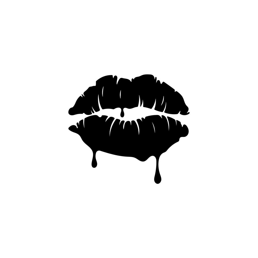 Lips Decal – Custom Sticker | Die Cut | Laptop | Waterbottle | Bumper ...