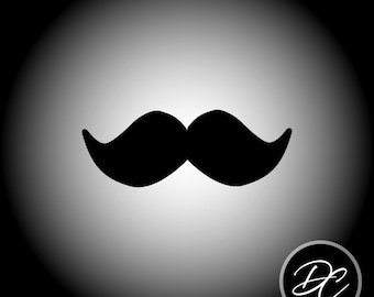 Moustache Sticker | Etsy