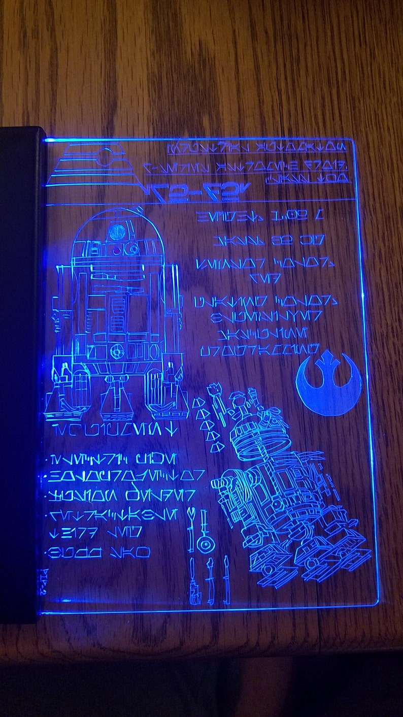 Personalized LED Datapad star Wars Inspired - Etsy