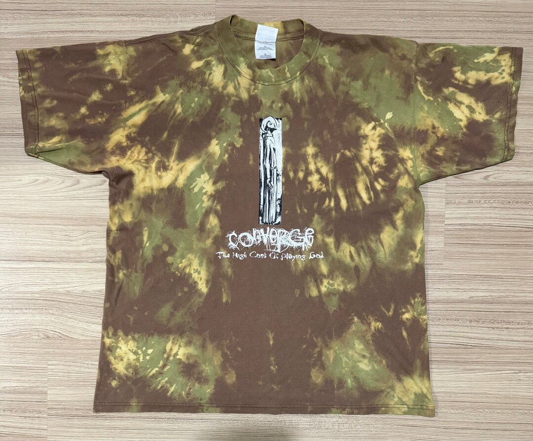 Vintage Converge the High Cost of Playing God Tie Dye Shirt XL Hardcore Metal - Etsy