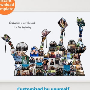 Custom Graudation Photo Collage Template, 63 Pictures Collage ...
