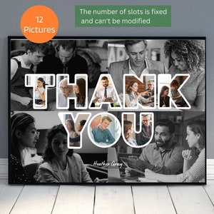 Custom Thank You Photo Collage Template Gift for Mentor - Etsy