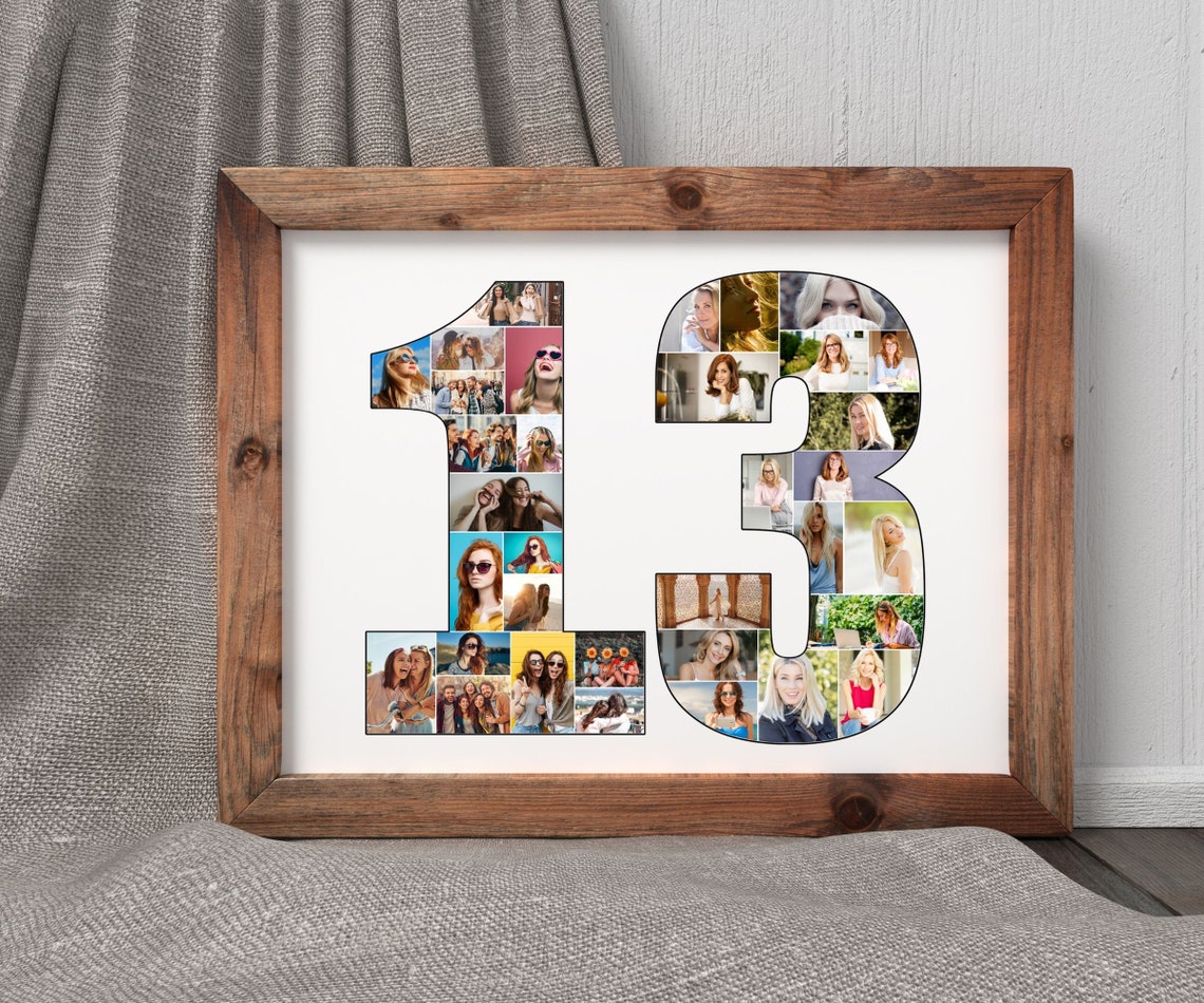 PRINTABLE Custom Any Number Photo Collage Personalized - Etsy