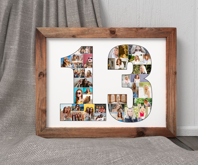 PRINTABLE Custom Any Number Photo Collage Personalized - Etsy