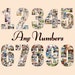 PRINTABLE Custom Any Number Photo Collage, Personalized Numbers Collage ...