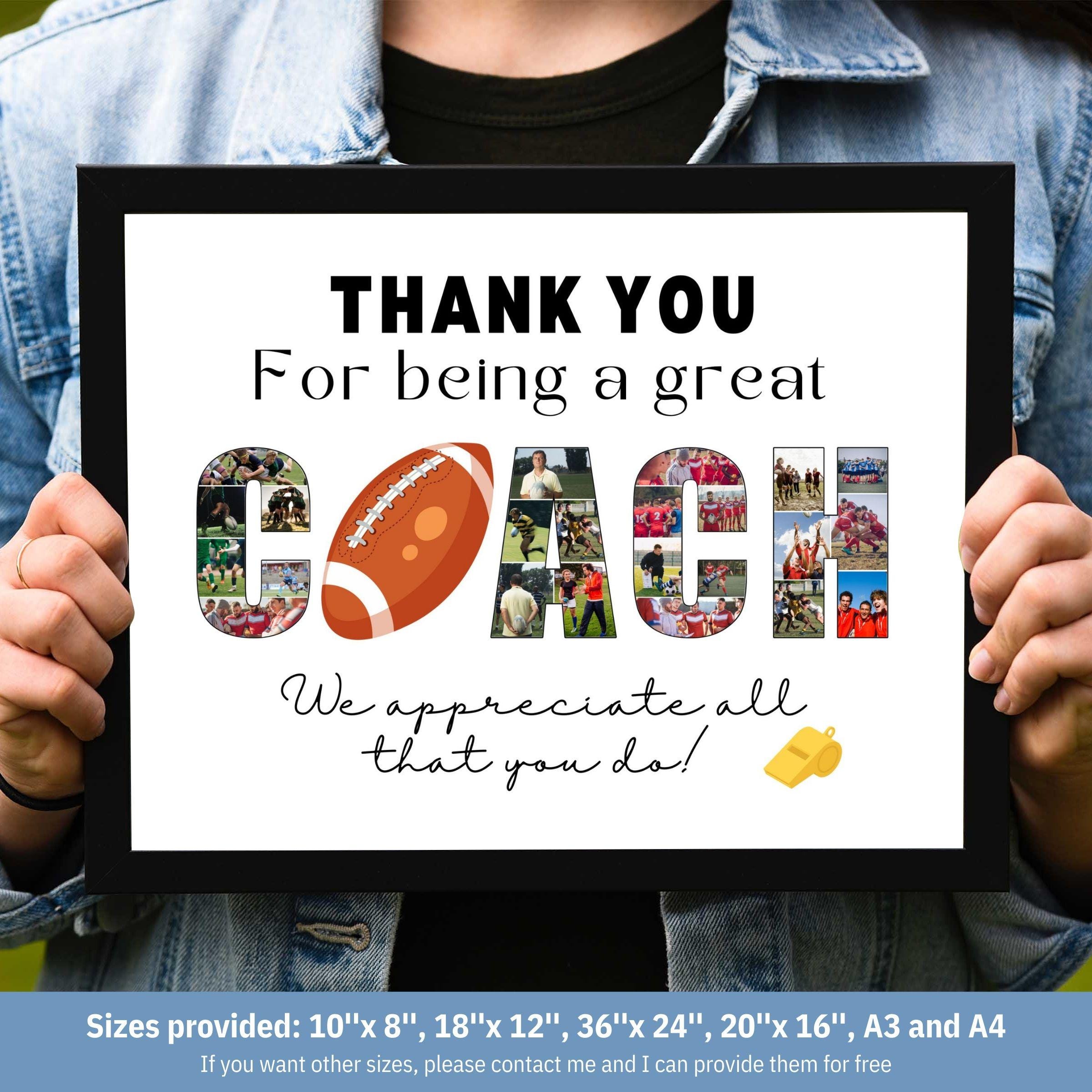 Custom Rugby Coach Photo Collage Template Rugby Lovers Gift for Rugby ...