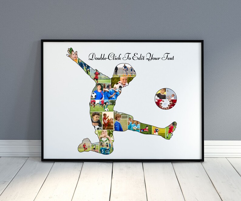 22 Editable Soccer Boy Photos Collage Template Gift for - Etsy