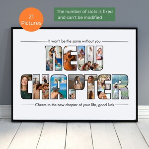Custom New Chapter Photo Collage Canva Template Personalized Goodbye ...