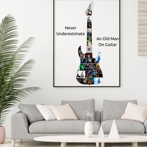 Guitar Photo Collage Editable Template Custom Eletric Guitar - Etsy