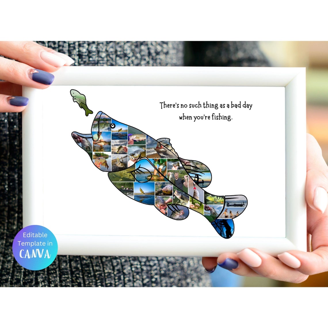 Custom Bass Fish Photo Collage Template 30 Pictures Collage - Etsy