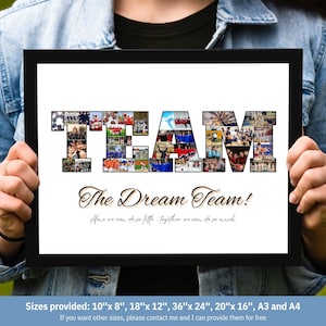 Custom Team Photo Collage Template Personalized Sport Team Collage Gift ...