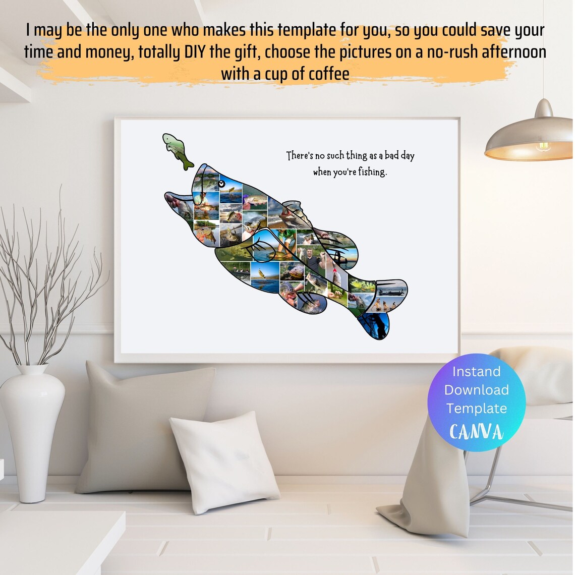 Custom Bass Fish Photo Collage Template 30 Pictures Collage - Etsy