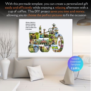 Custom Farmer Photo Collage Template Personalized Farming Gift for ...