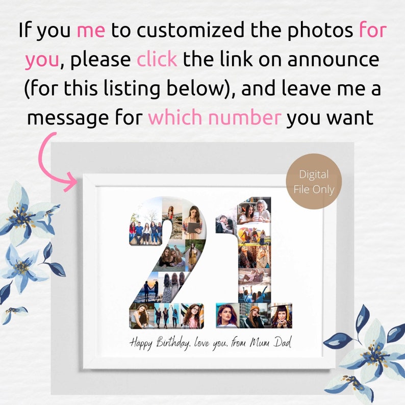 Custom 15th Birthday Photo Collage Personalized 15th Picture - Etsy