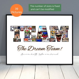 Custom Team Photo Collage Template Personalized Sport Team Collage Gift ...