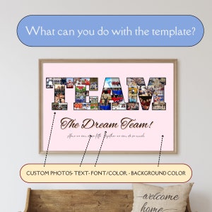 Custom Team Photo Collage Template Personalized Sport Team Collage Gift ...