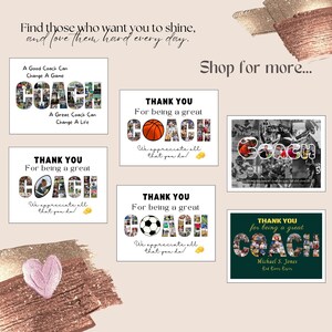 Custom Basketball Coach Photo Collage Thank You Coach Gift Basketball ...