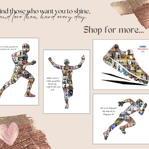 Personalized Running Shoe Photo Collage Custom Gift for Runners Men ...
