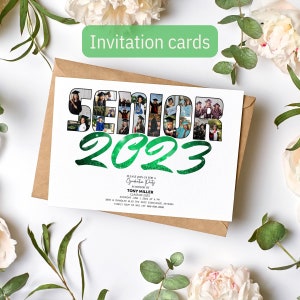 Custom Senior 2023 Photo Collage Template, Personalized Graduate High ...