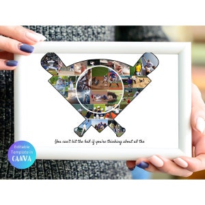 Custom Baseball Photo Collage Template, Personalized Baseball Photo ...